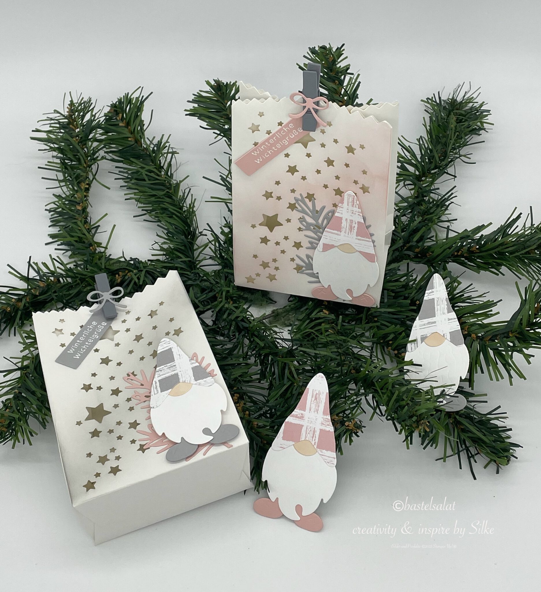 Winterliche Wichtelgrüße – bastelsalat